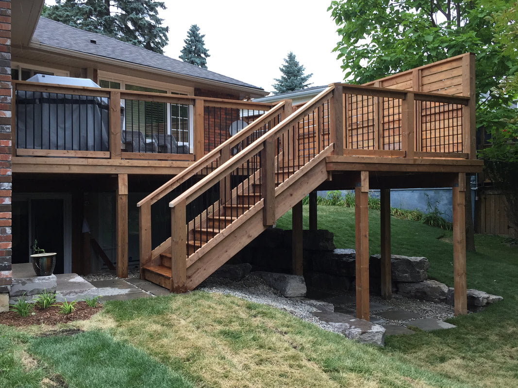 Elevated Deck Privacy Wall And Gate – Herzig Renovations